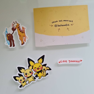 Ditto Pokemon Sticker Pack - Etsy