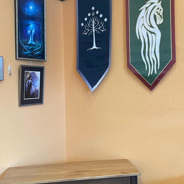 Customizable Medieval Style Family Pennants | Personalized Swallowtail ...