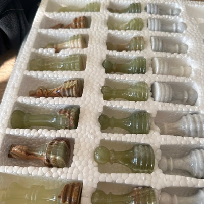 Chess Set Handmade Stone Chess Set Best Gifts for Him, Best Gifts for ...