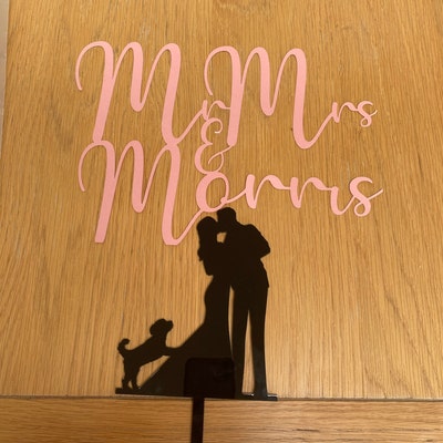 Cockapoo Wedding Cake Topper Silhouette - Etsy