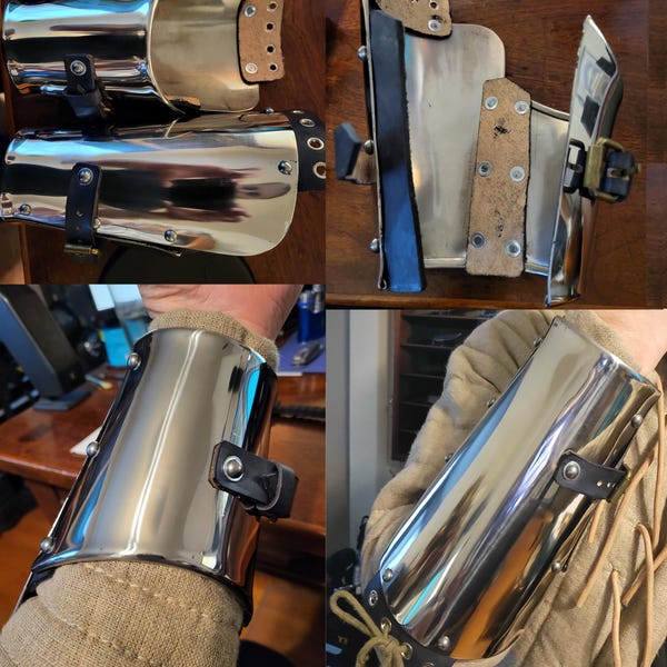 Hand Forged SCA Lion Head Shoulder Spaulder Pauldron Roman Gladiator ...