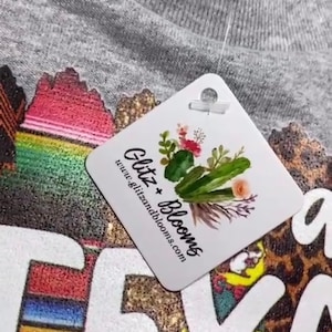 Kraft & White Lace Personalized Tear off Hang Tags D00085-03 | Etsy