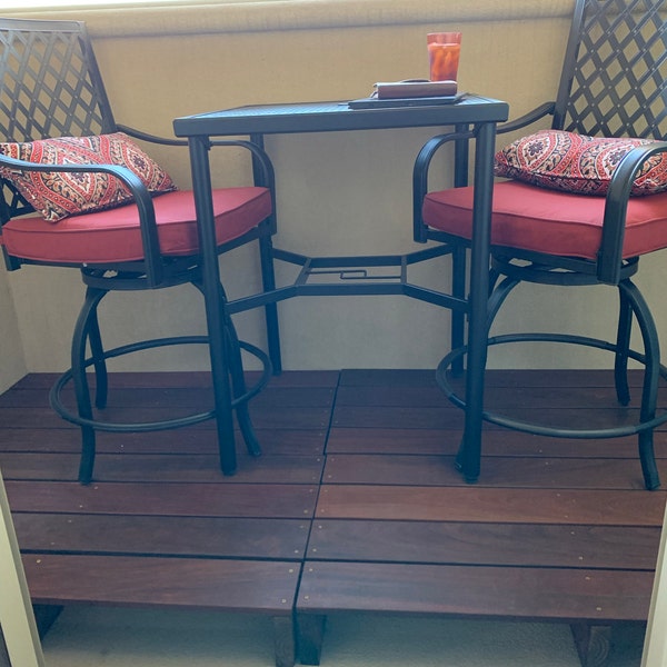 Outdoor Intermediate Door Step, Trex Outdoor Decking, Brown, 48" Long X ...