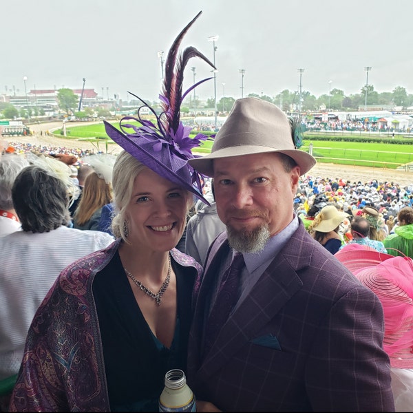 Kentucky Derby Kentucky Oaks Pink Fascinator "oaks Outfitter" - Etsy
