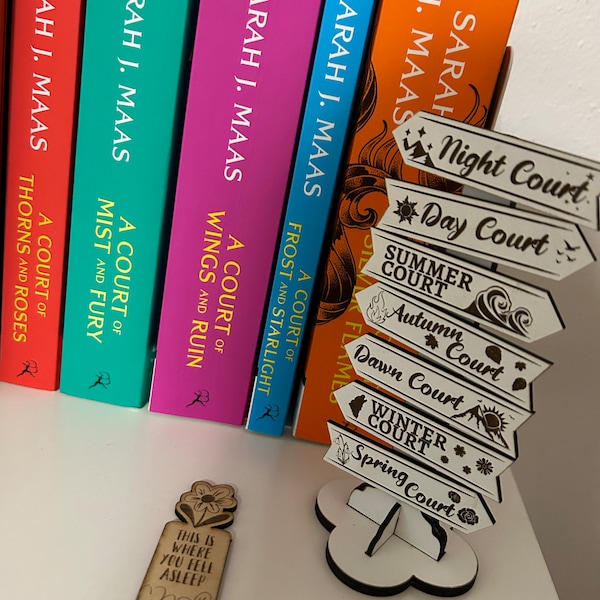 ACOTAR Bookshelf Signposts: Officially Licensed SJM Prythian Court ...