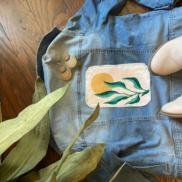 Hand Painted Greek Woman Statue Patch Denim Greek Mythology Patches Upcycled Jeans for Women - Etsy