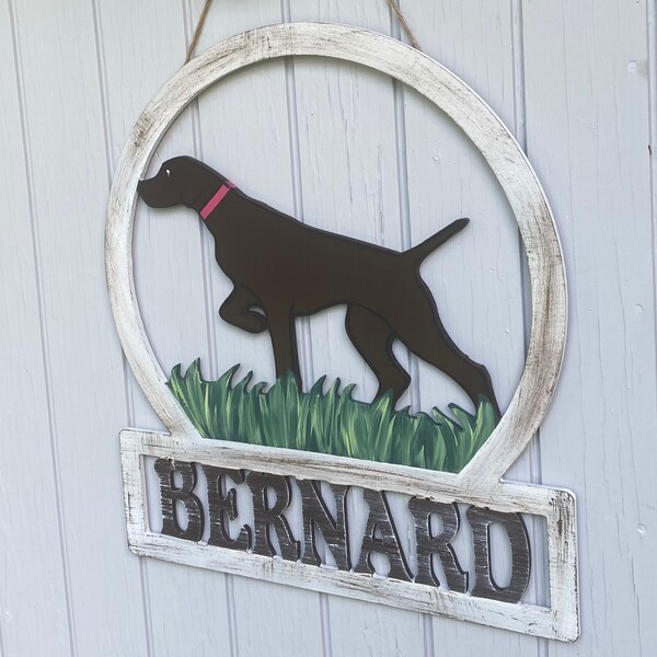 GSP Home Decor | GSP Door Hanger | German Shorthaired Pointer Family ...