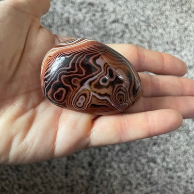 AAA Natural Aquatic Plant Agate Banded Crystal Polished - Etsy