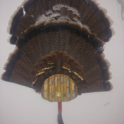 Turkey Fan Mounting Kit 1 to 2 Fan Display Rustic Tin - Etsy