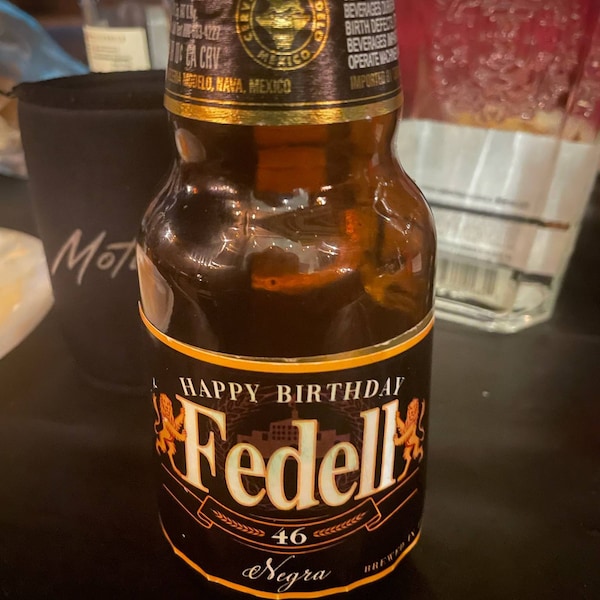 Custom Modelo Negra Beer Label, Cerveza Modelo, Personalized Gift, Gift ...