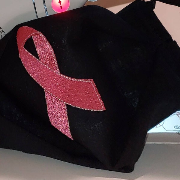 Breast Cancer Ribbon Embroidery Design Instant Download Digital Machine ...