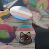 Pride Cat Flags Button Pin LGBTQ Custom Trans Gay Lesbian Bisexual Ace ...
