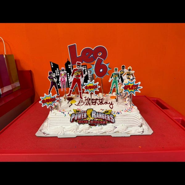 Power Rangers Cake Topper, Power Rangers Theme, Heroes Decor ...