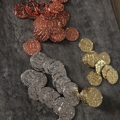 Large Golden Metal Coins, 30mm, for Pirate Chest or Board Game - Etsy