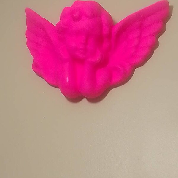 Medium 8x5.5inch - 20x14cm CHERUB | ANGEL | Cupid | NEON Pink ...