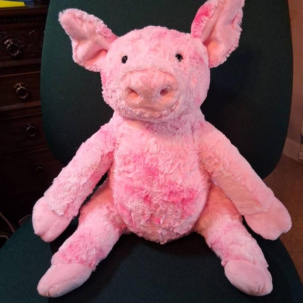 Hamilton Pig PDF Sewing Pattern 18" Plush Stuffed Animal Weighted ...