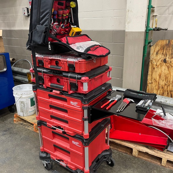 Milwaukee Packout, Folding / Detachable Steel Table, Rail Caps Included ...