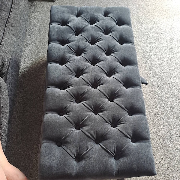 Special Designer Handmade Fully Upholstered Coffee Table Footstool in ...