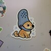 Croc Dog Sticker / Shiba Inu Sticker / Puppy Sticker / Animal Sticker ...