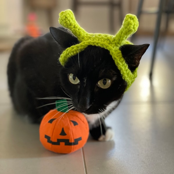 Alien Cat Hat, Cat Alien Antennae Headband, Outerspace Scifi ...