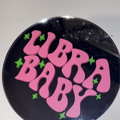 Libra Horoscope/star Sign Mini Disc Mirror - Etsy