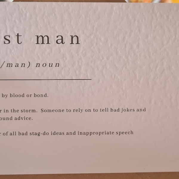 Best Man Definition | Will You Be My Best Man Gift for Him, Funny Best ...