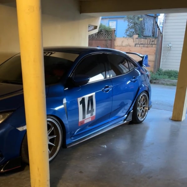 Race Car Number Plate - Permanent Vinyl or Reusable Magnet - Custom ...