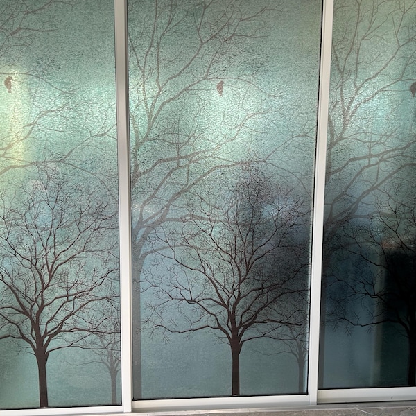 Custom Privacy Window Films Frosted Stained Glass Designs With Church ...