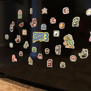 Super Mario World Sticker Set 48 Pieces - Etsy