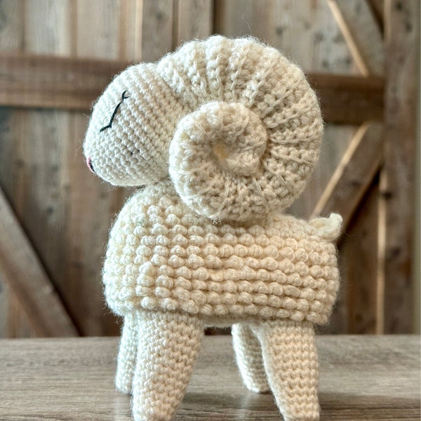 Ram Amigurumi Pattern, Crochet Sheep/lamb/aries Pattern ENG, UKR, GER ...