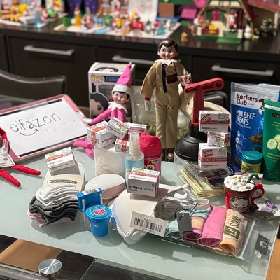 Instant Download Printable Christmas Elf Prop Miniature Elfazon Prime ...