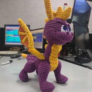 Spyro Pink Black the Dragon Interior Toy - Etsy