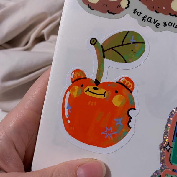 Blue Cat Sticker - Kawaii Cute Pastel Stickers - Dopamine Illustration ...