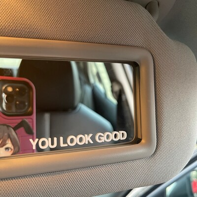 Car Mirror Decal You Look Good Car Mirror Sticker Rear View - Etsy