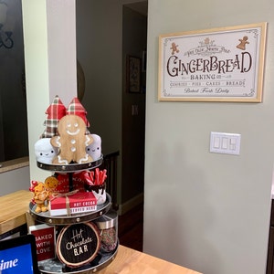 Gingerbread Baking Company Sign, Gingerbread Bakery Sign, North Pole ...