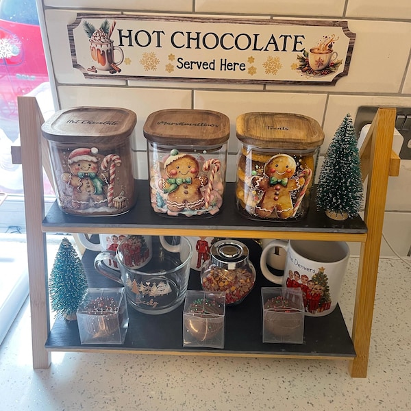 Personalised Gingerbread Man Treat Jar, Glass Storage Jar With ...