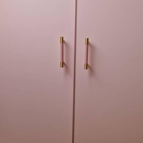 Luxury Brass and White Quartz Crystal Hexagonal Bar Pulls/gemstone ...