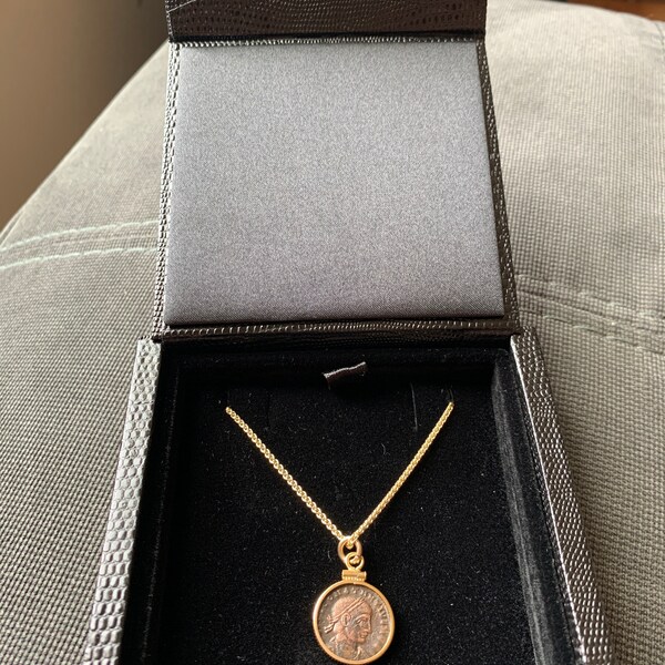 10k Gold Real King Midas Coin Necklace | Ancient Phyrgian Greek Coin ...