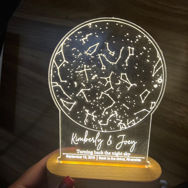 Personalized Star Map - Anniversary Gift - 1st Anniversary - Celestial ...