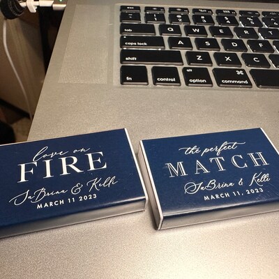 Custom Wedding Matches SET OF 50 Custom Matches the Perfect Match ...