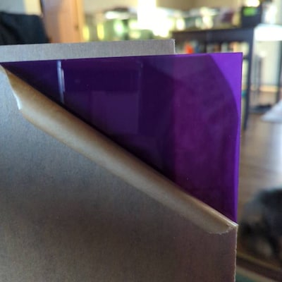 Acrylic purple Nearly Opaque Cast PMMA Acrylic 1/8 for Laser Cutting ...