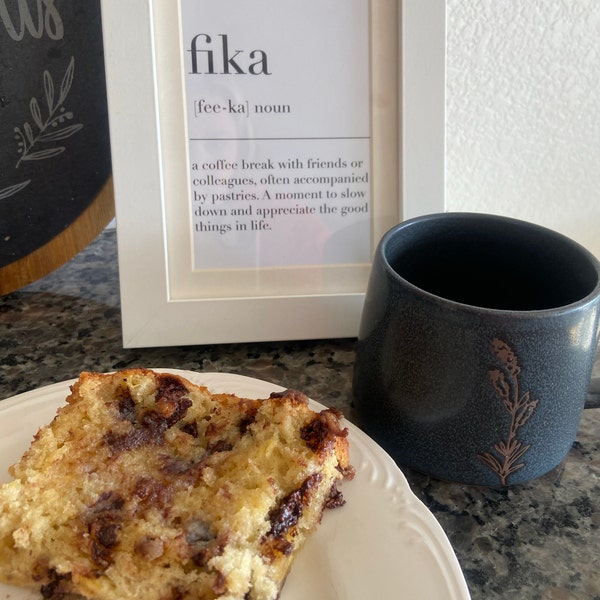 Fika Poster, Fika Print, Definition Poster, Scandinavian Art, Fika Wall ...