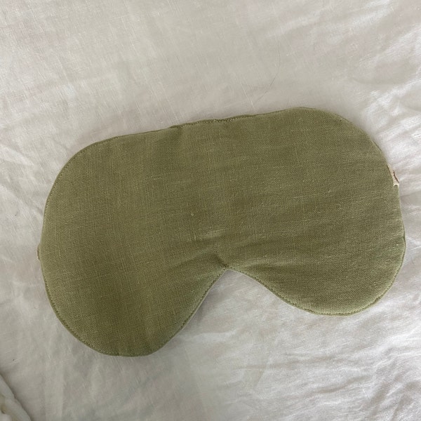 Oversized Linen Eye Sleep Mask Sleeping • Organic Oeko-tex Standard ...