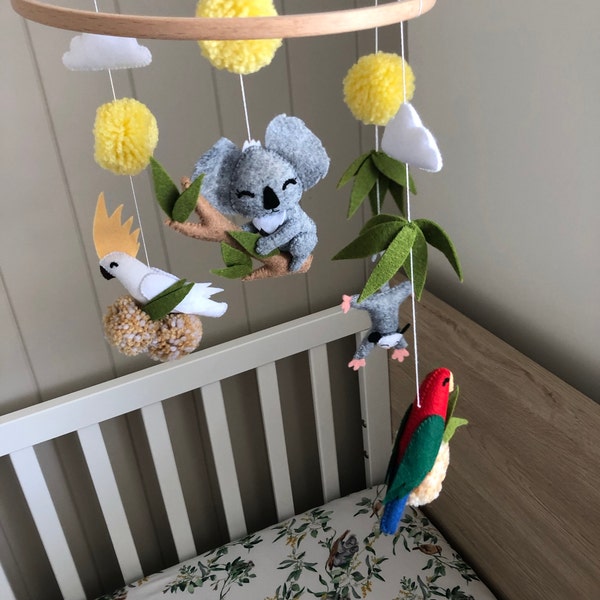 Australian Animals Baby Mobile Animal Mobile Nursery Koala Hanging ...