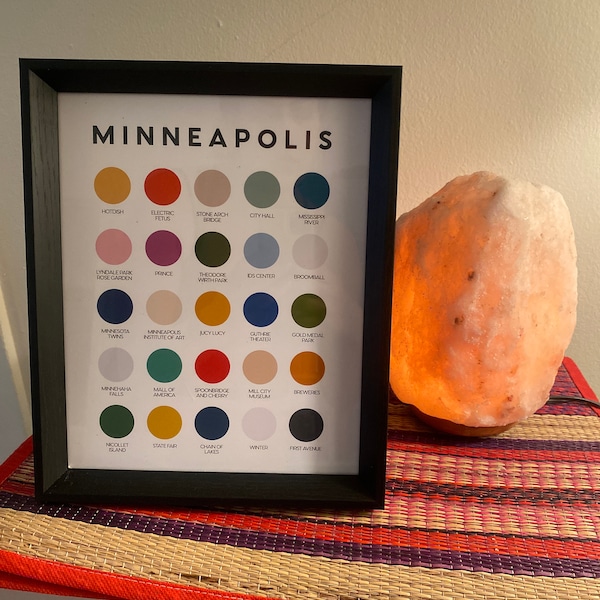 Minneapolis Color Palette Print - Etsy