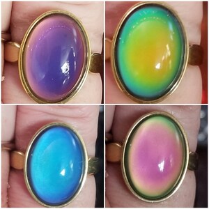 Princess of the Ocean Mood Ring Adjustable 5 Mm - Etsy