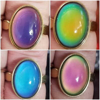 Princess of the Ocean Mood Ring Adjustable 5 Mm - Etsy