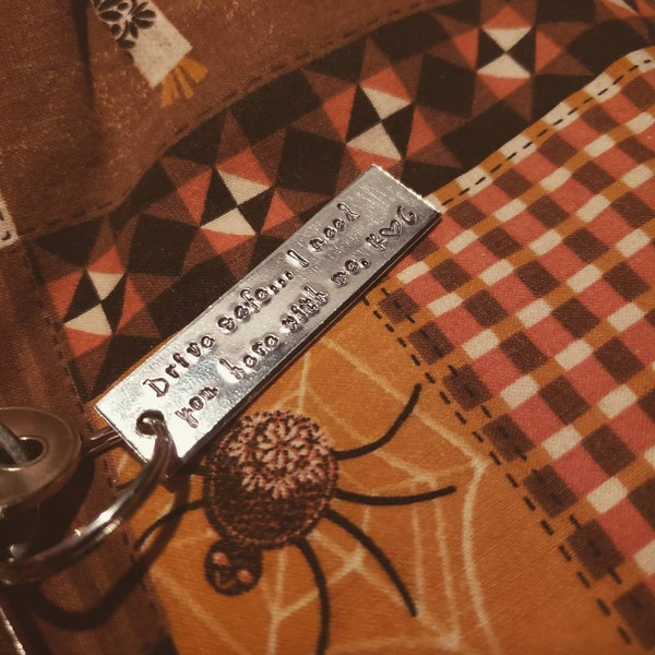 Custom Initials "drive Safe I Need You Here With Me" Hand Stamped ...