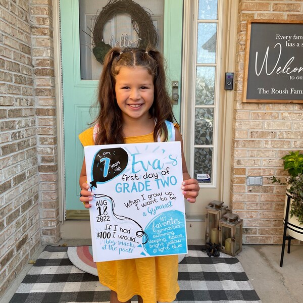 DIGITAL FIRST and LAST Day of School Pages, Back to School Memory Book ...