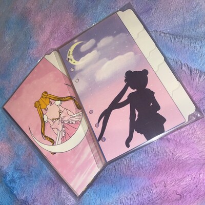 Printable Anime Cash Envelopes Horizontal Set of 5 Dave Ramsey Inspired ...